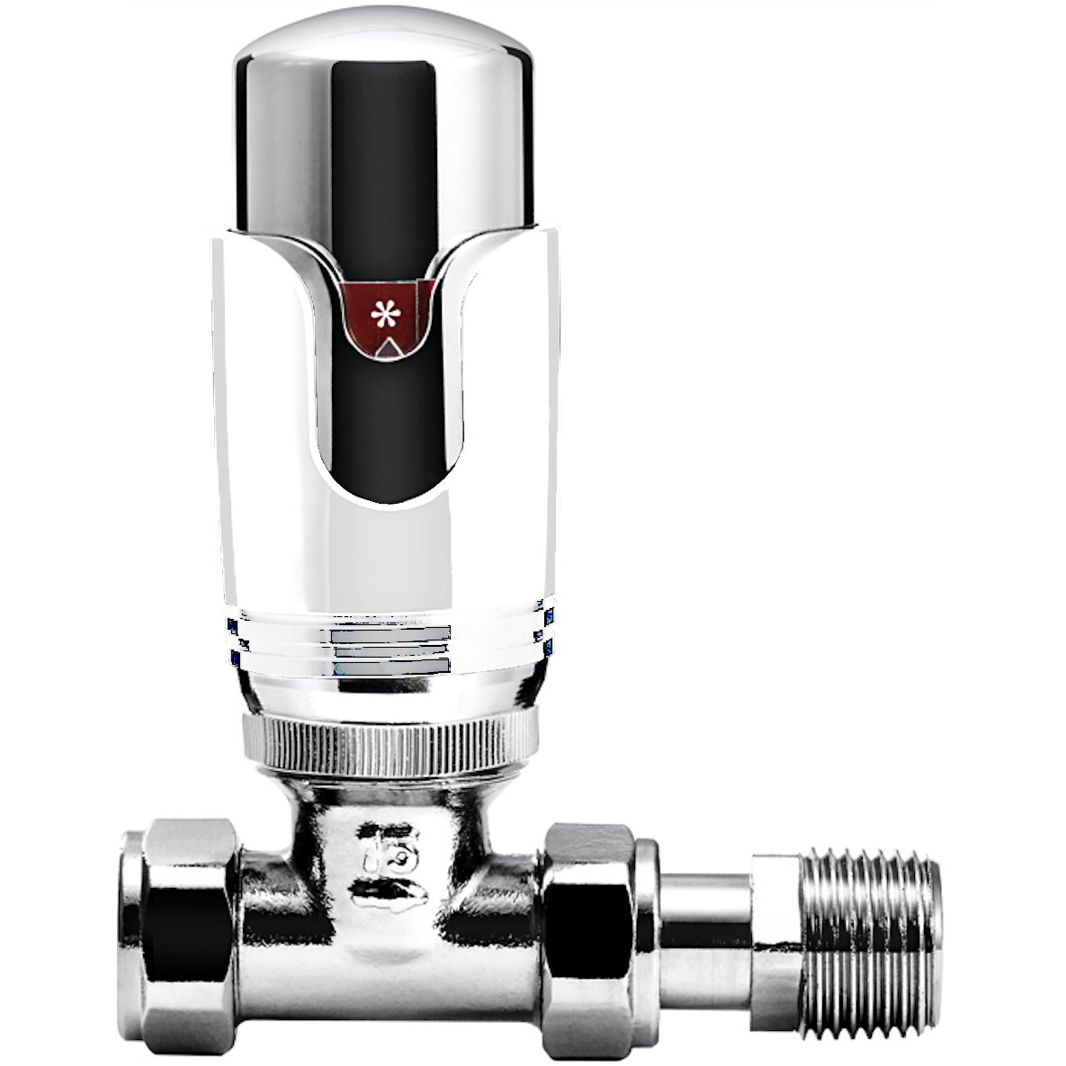 Thermostatic TRV Radiator Valves 1/2" x 15mm Angled/Corner/Straight Rad ...