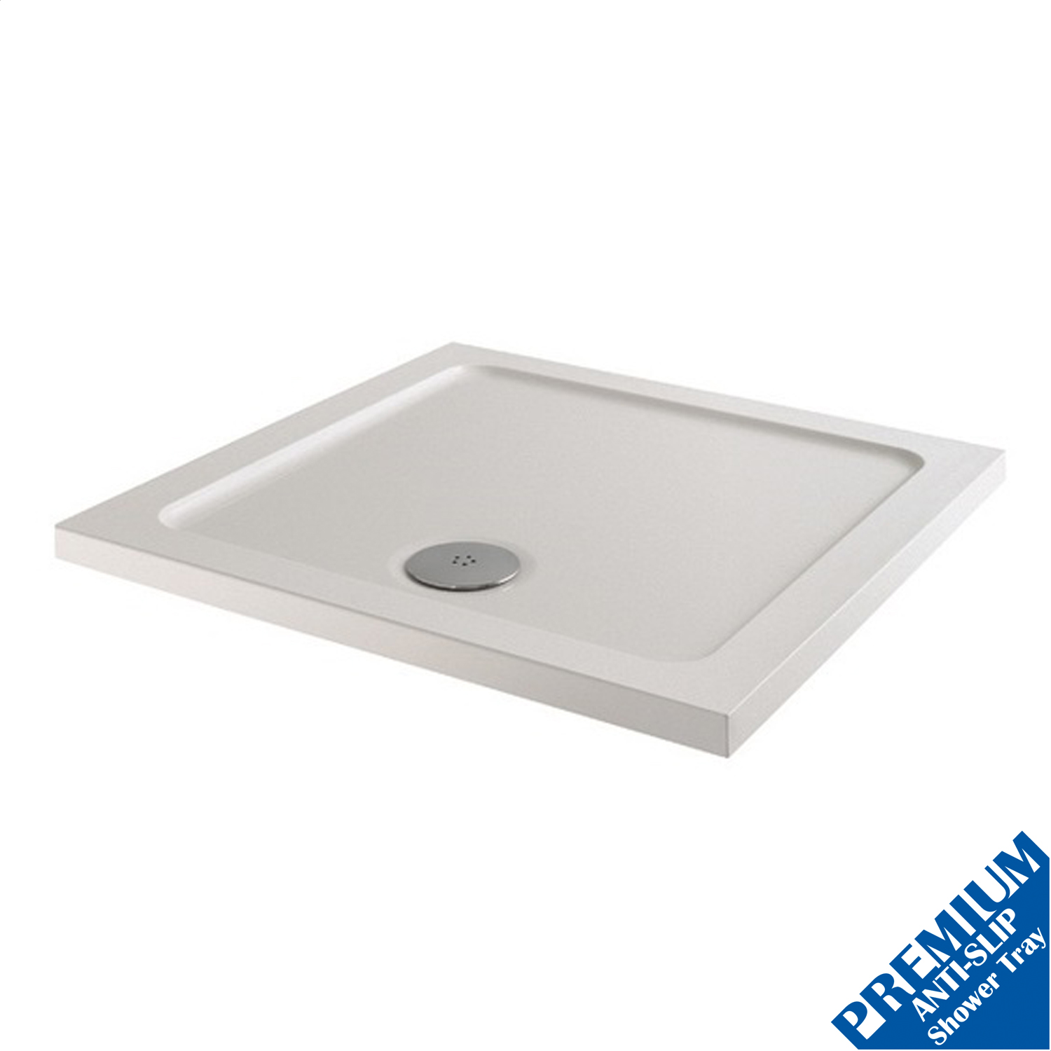 Premium Shower Tray Anti-Slip Square Rectangle Quad Offset Light FREE ...