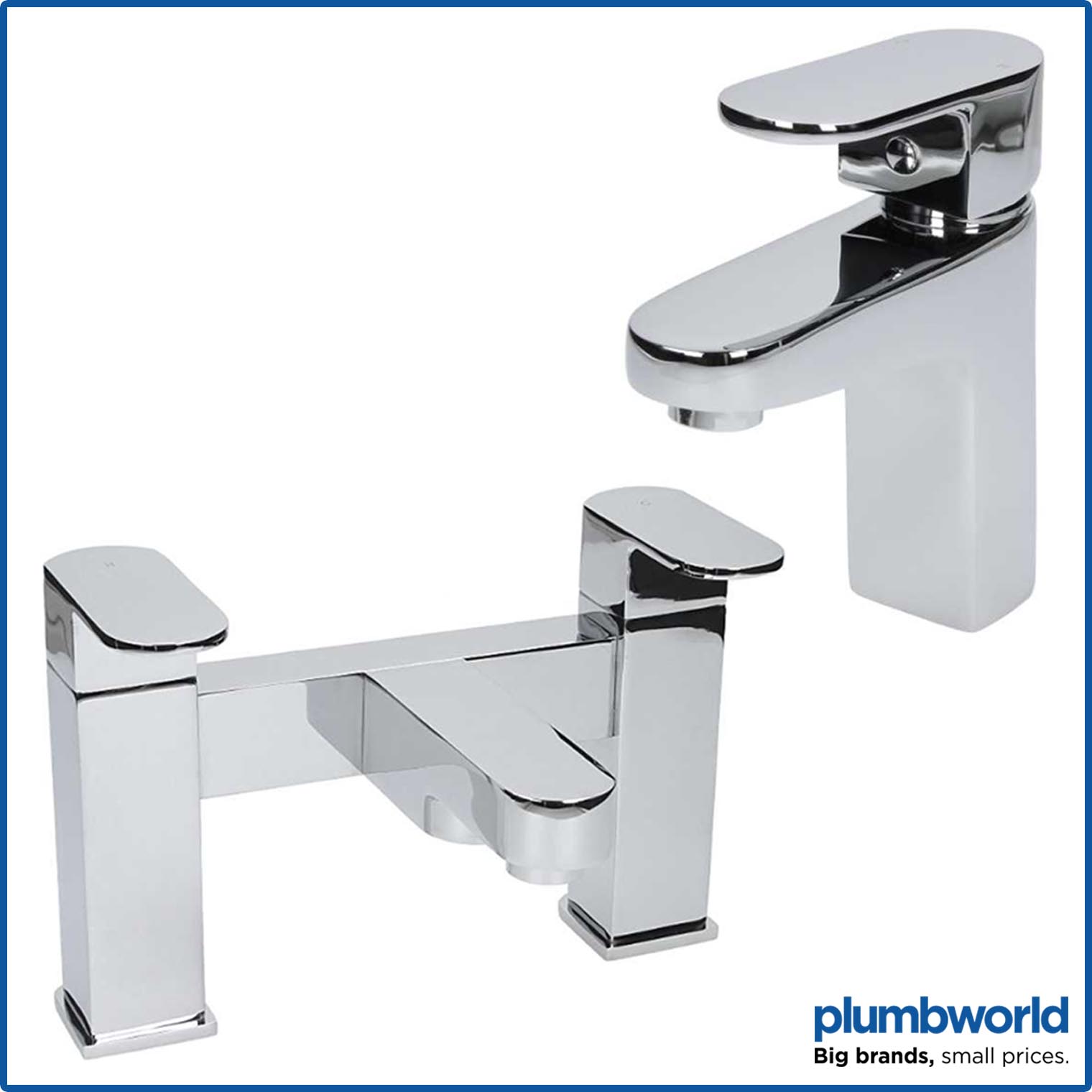 Modern Bathroom Tap Set Mono Basin Mixer Bath Filler Shower Lever ...